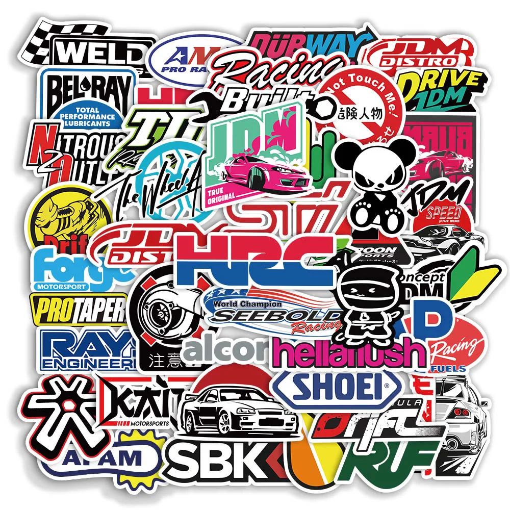 50-100pc-Cool-JDM-Stickers-for-Car-Racing-Motorcycle-Bike-Skateboard ...