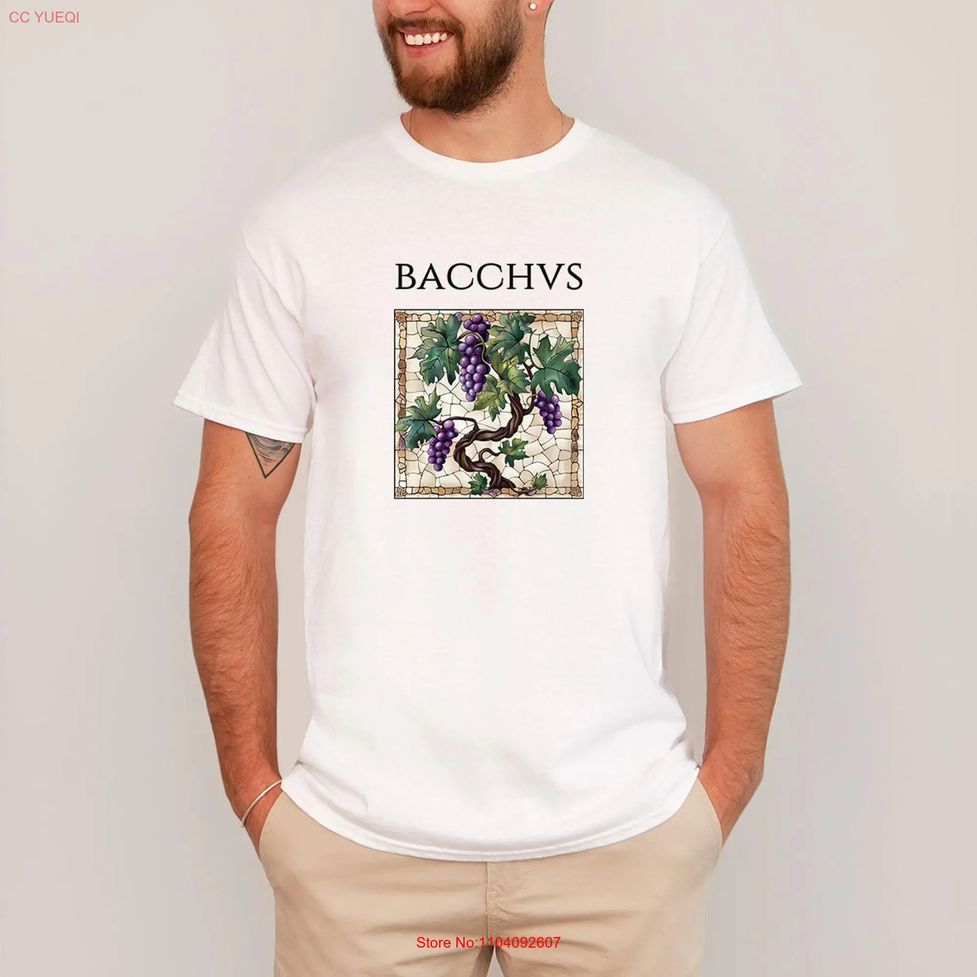 Bacchus-Roman-God-T-Shirt-Men-Ancient-History-Grapes-Mythology-Rome ...