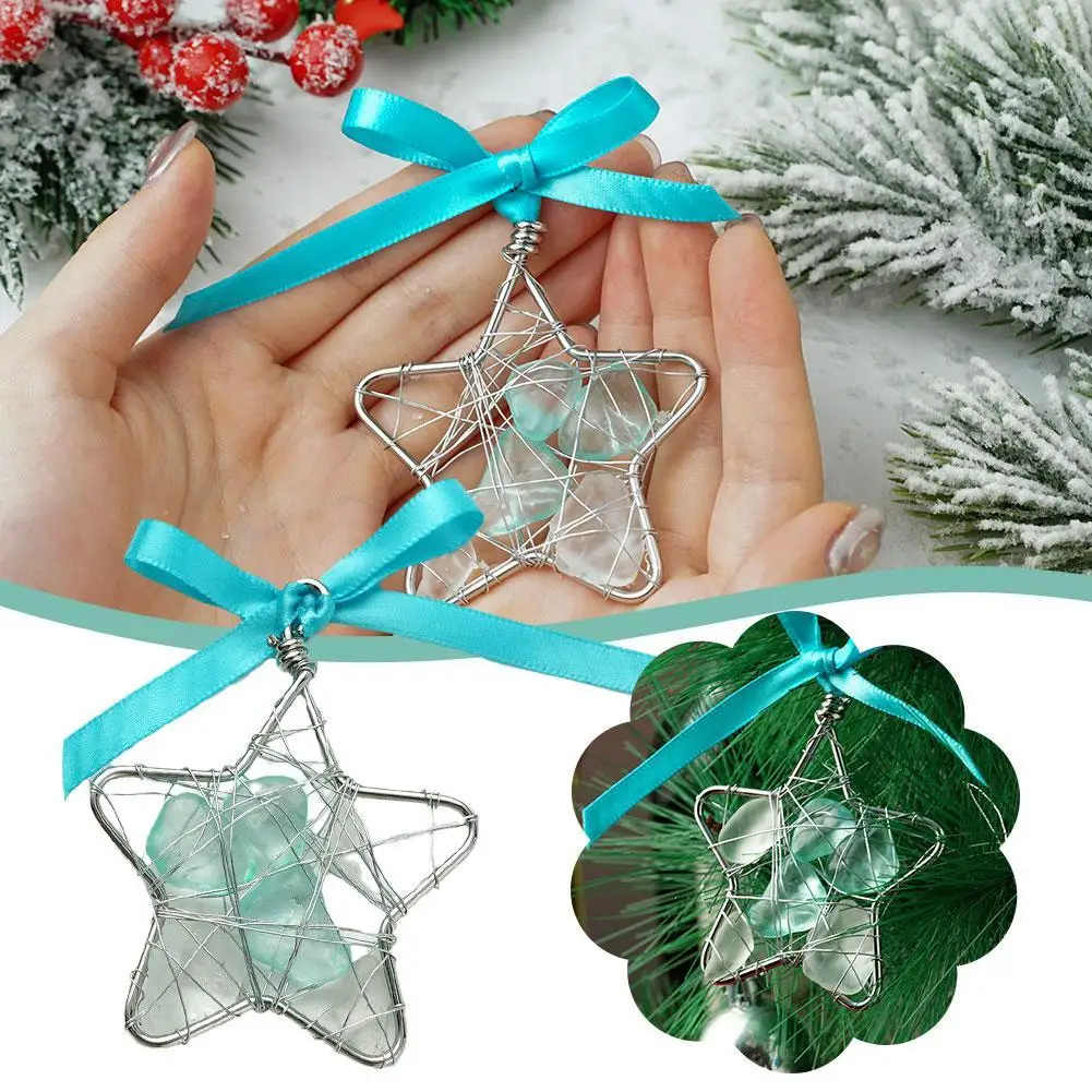 Sea-Glass-Star-Gift-Hanging-Starfish-Ornaments-Ocean-Crystal-Christmas ...