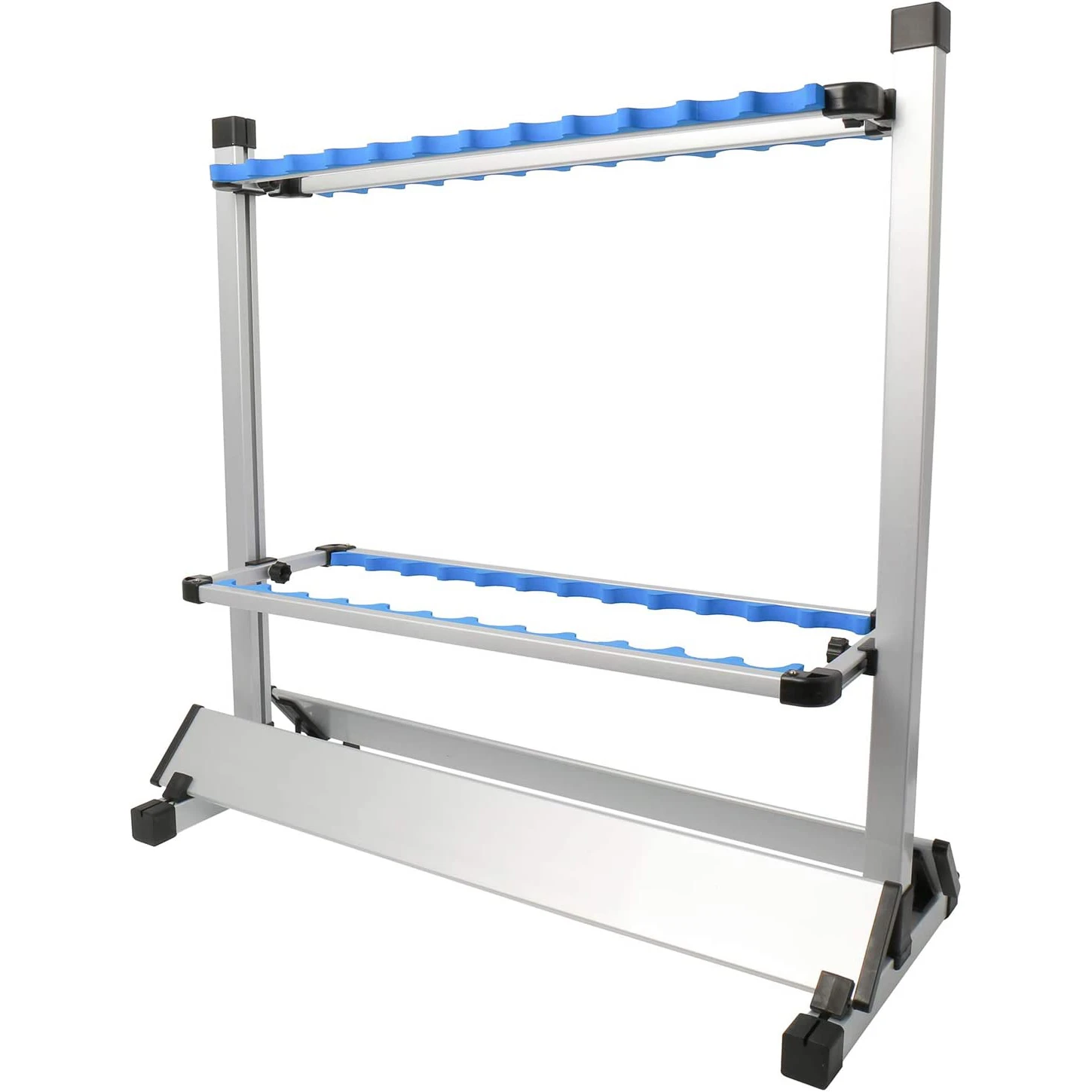 Aluminum Alloy 24 Fishing Rod Holder Stand Fishing Pole Vertical Floor ...