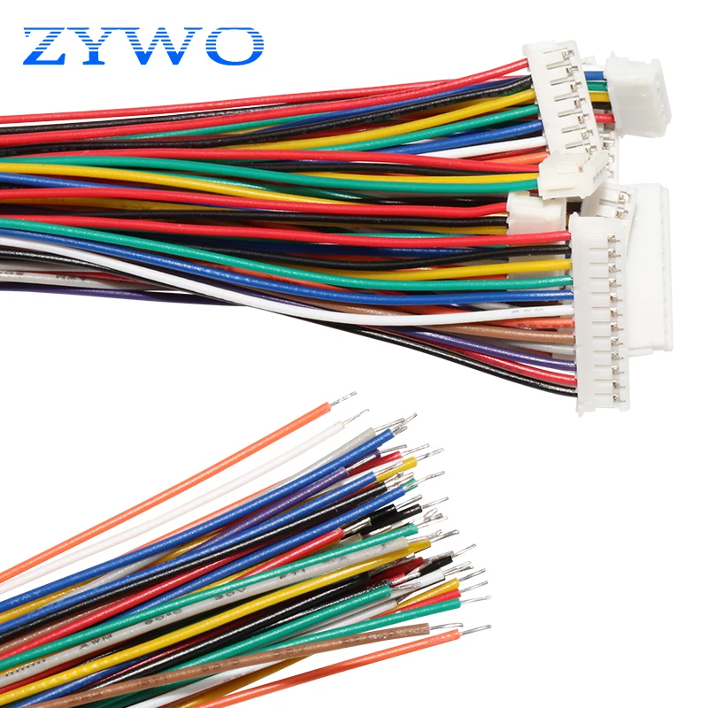 10PCS-ZH1-5mm-Terminal-Cable-Spacing-1-5mm-28AWG-Colored-Electronic ...