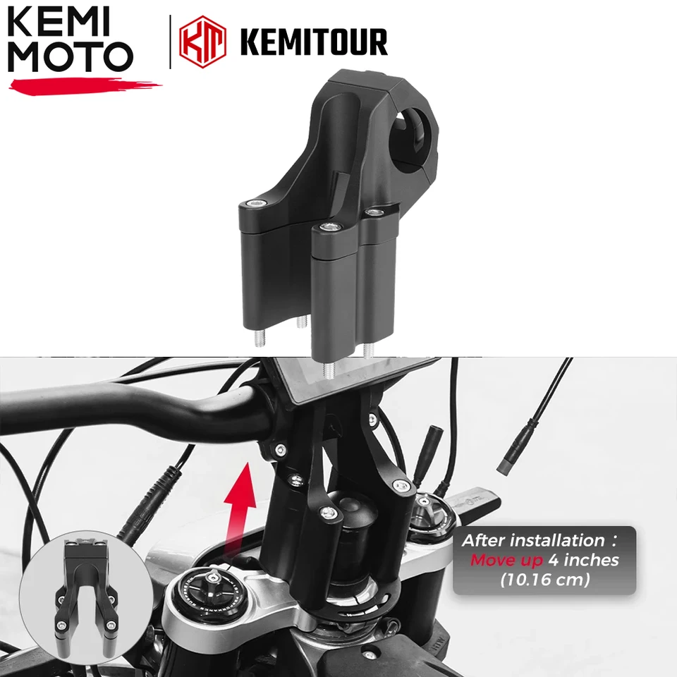 Direct Stem Mount Tarazon Riser 5mm Handlebars Stem Mount For Sur-Ron Ultra Bee UB 2023 Electric ...