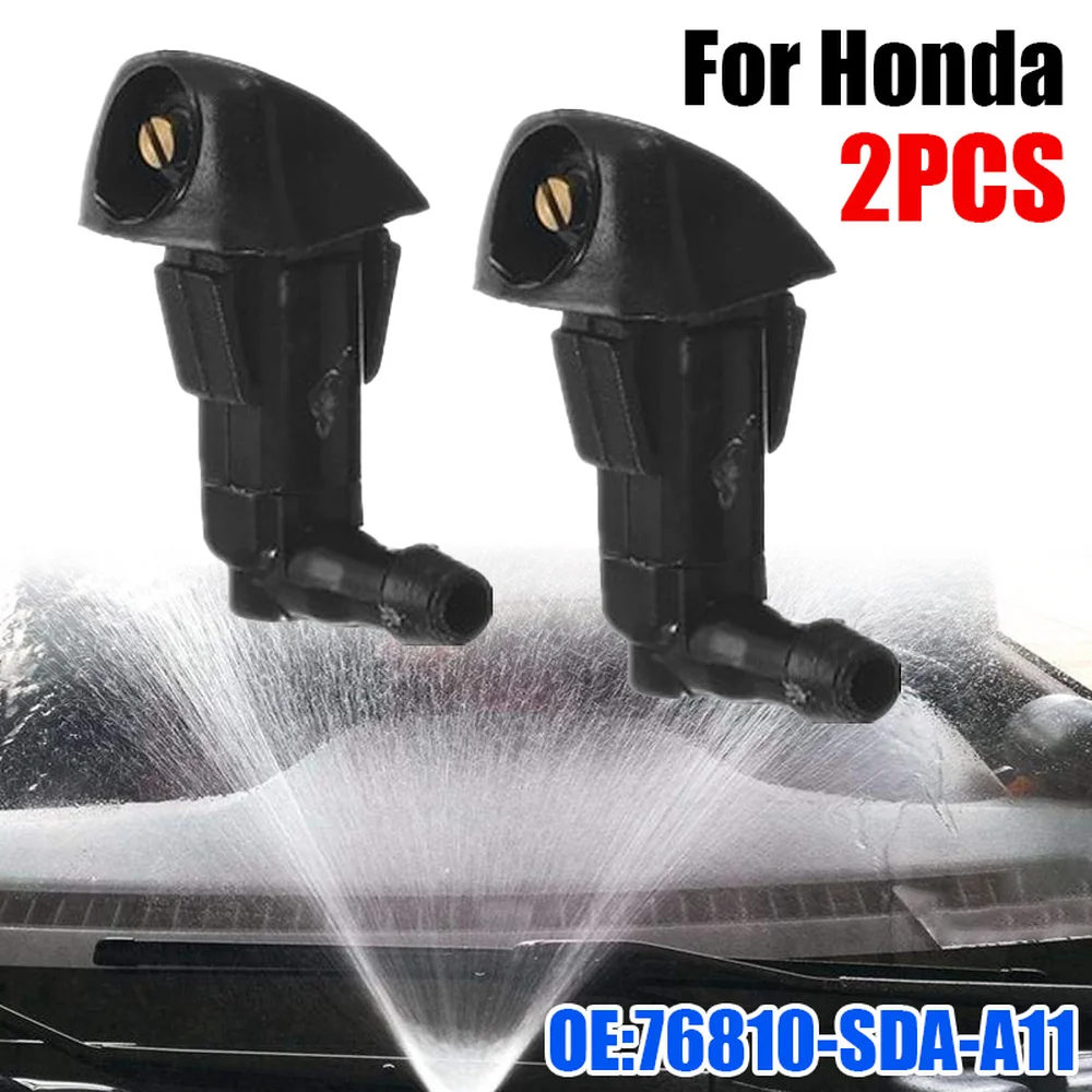 2Pcs Wiper Front Windshield Wiper Washer Jet Nozzles For Honda Civic ...