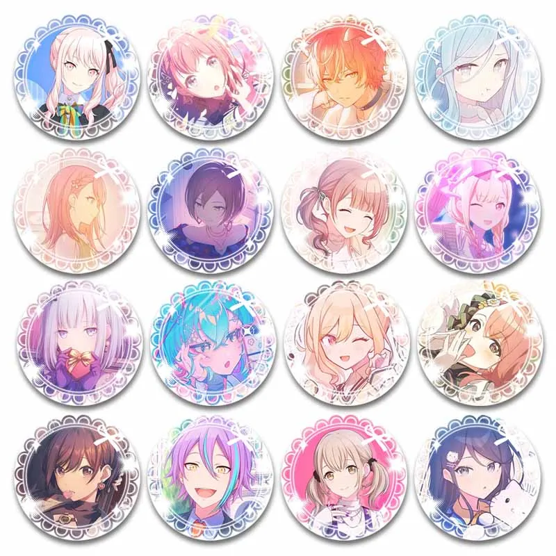 Project-SEKAI-Pjsk-Enamel-Pins-Custom-Creative-Round-Alloy-Brooch-Hoshino-Ichika-Hinomori-Shiho ...