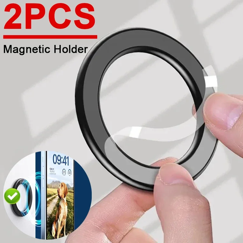 For-MagSafe-Magnetic-Ring-Holder-Adhesive-Strong-Magnet-Cellphone-Wall ...
