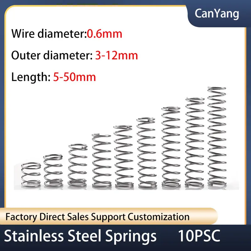 304-Stainless-Steel-Springs-High-Elastic-Compression-Springs ...