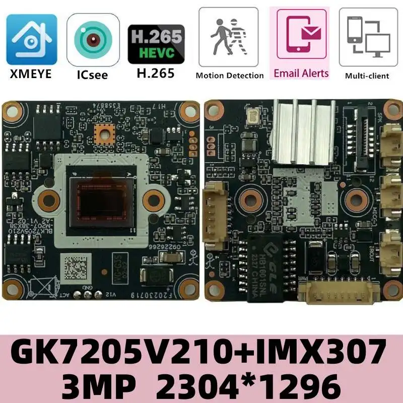 IMX307-GK7205V210-H-265-HD-IP-Camera-Module-Board-3MP-Low-illumination ...