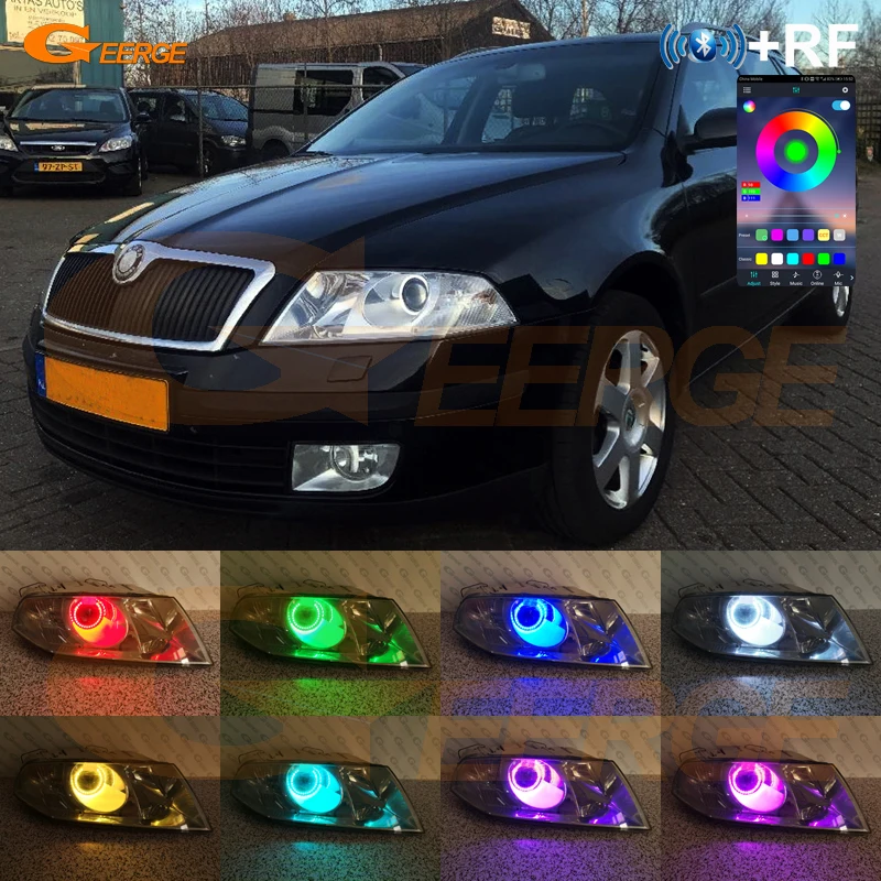 Skoda octavia mk2 led headlights store
