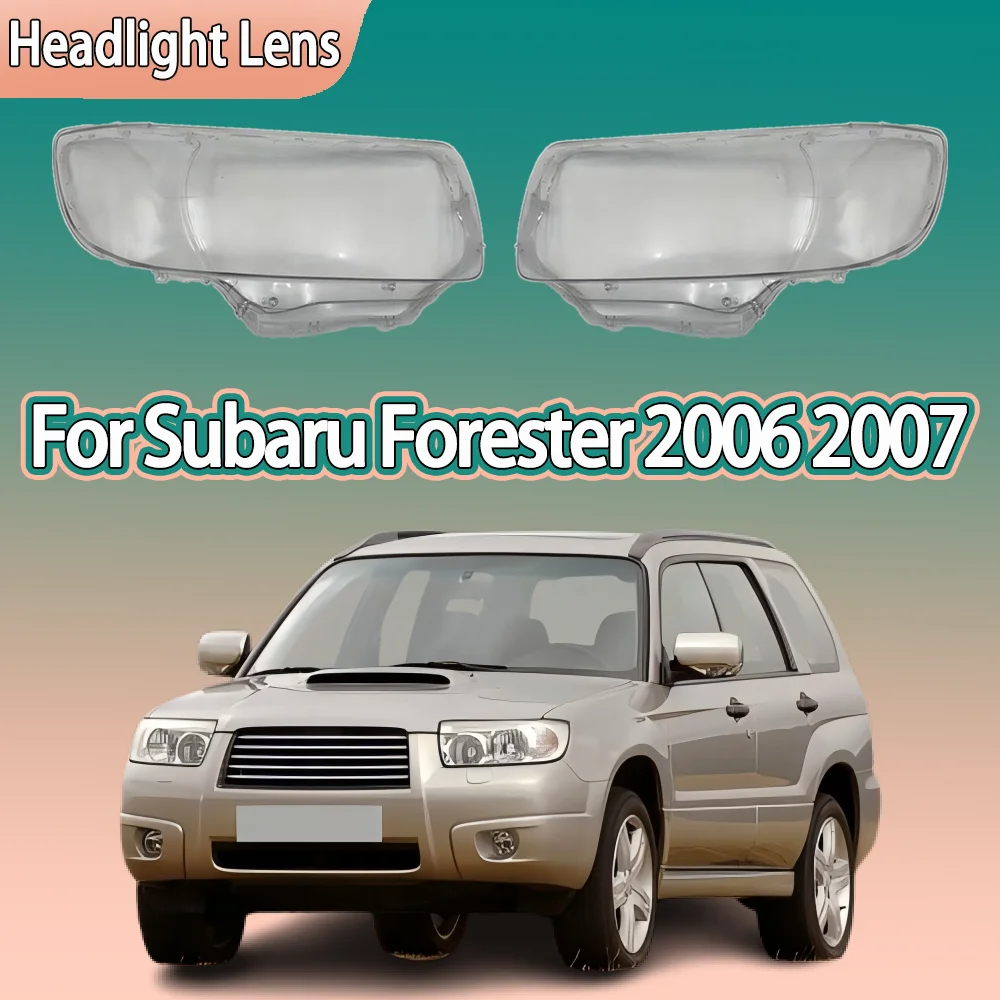 For Subaru Forester 2006 2007 Car Front Headlamp Cover Transparent ...