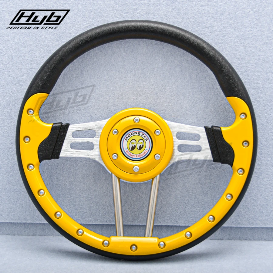 350mm-ABS-Steering-Wheel-Flat-Corn-Refit-Tuning-Universal-Racing-Sports ...