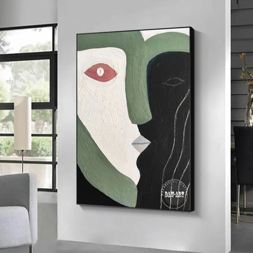 Pintura Abstracta De Caras