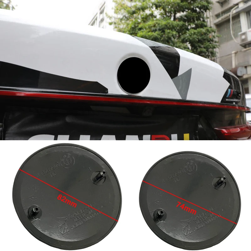 82mm/74mm Car Badge Front Rear Trunk Emblem for BMW X1 X3 X4 X5 X6 3 5 ...