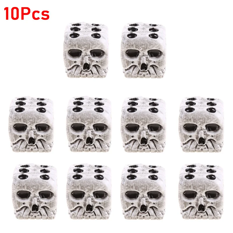 Jeu de des ,1 Piece--1-5-10pcs 18mm Crâne Os Dés À 6 Faces Résine ...