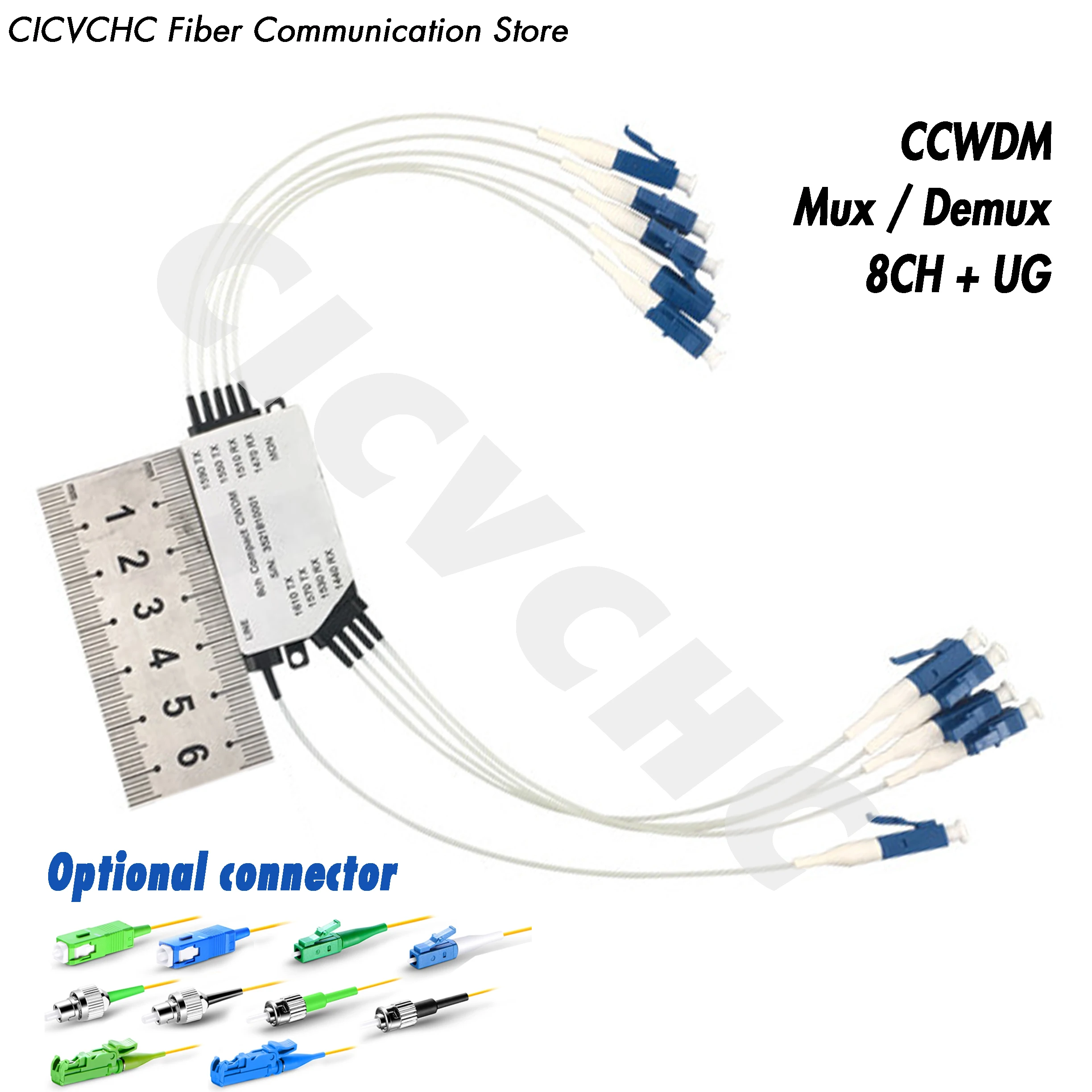 CCWDM module with Free space Compact CWDM 8ch+UG Channels Mux/Demux ...