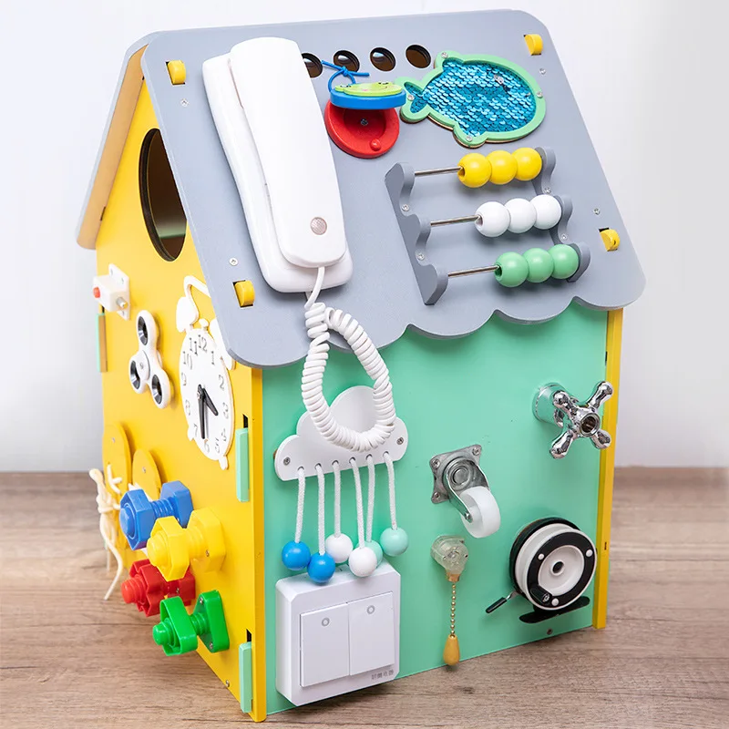 GFI™ Montessori Wooden Busy House - Gifts for idea