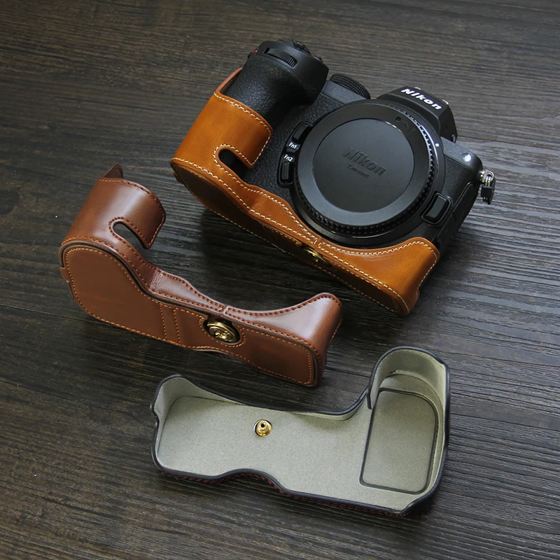 handwork-Photo-Camera-Genuine-leather-cowhide-PU-Bag-Body-BOX-Case-For ...