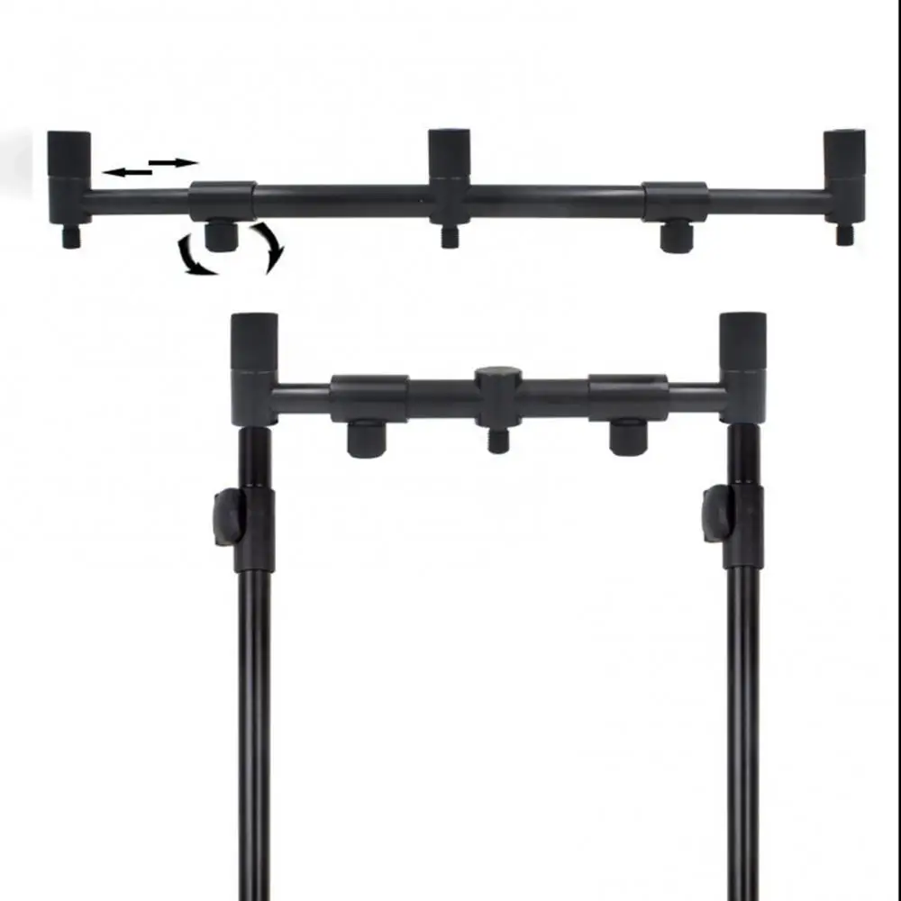 HOT-Fishing-Rod-Bite-Alarm-Holder-2-HeadS1-Telescopic-Carp-Fish-Pole ...