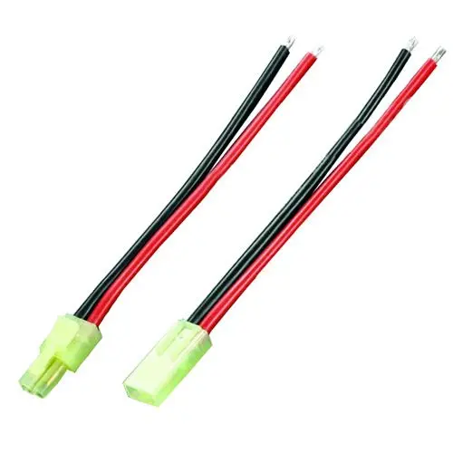 10-50-Pairs-RC-Mini-Tamiya-Battery-Connector-Plug-Male-fe-Socket-Cable ...