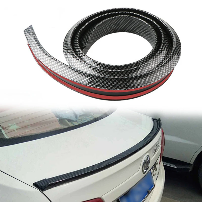 Universal-Spoiler-1-5M-Car-Styling-5D-Carbon-Fiber-Shiny-Black-Spoilers ...
