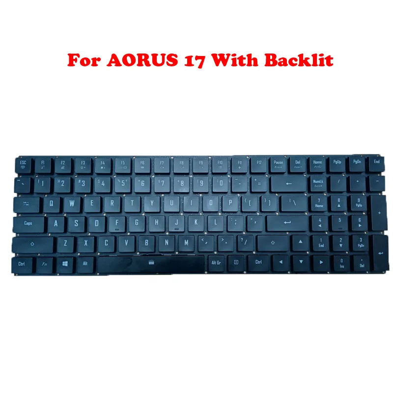 English Mechanical Keyboard For Gigabyte For Aorus 17 Sa Wa Ya Xa 17g ...