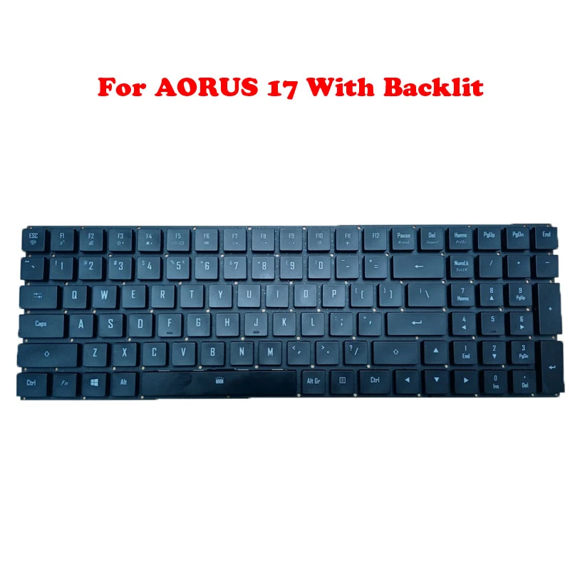 English Mechanical Keyboard For Gigabyte For Aorus 17 Sa Wa Ya Xa 17g ...
