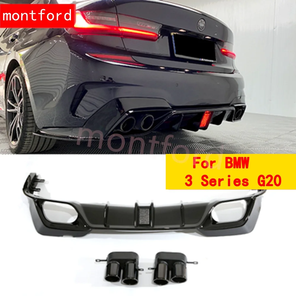 Rear-Diffuser-Lip-Fits-2019-2023-For-BMW-3-Series-G20-Sport-330i-M340i ...