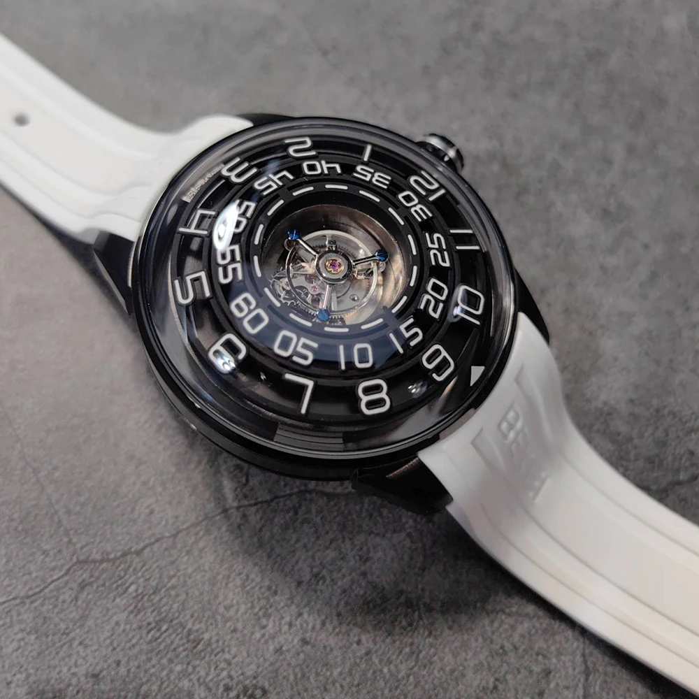 BEXEI-manual-tourbillon-skeleton-synthetic-sapphire-mechanical-movement ...