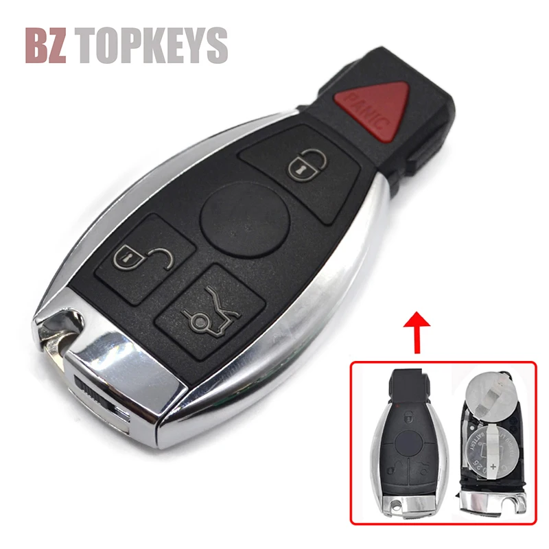 Smart-car-key-shell-case-3-4buttons-Dual-battery-for-Mercedes-Benz-CL ...