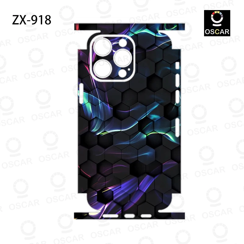 Colorful-Decal-Skin-for-iPhone-15-13-12-14-Pro-Max-Mini-Back-Film-Cover ...