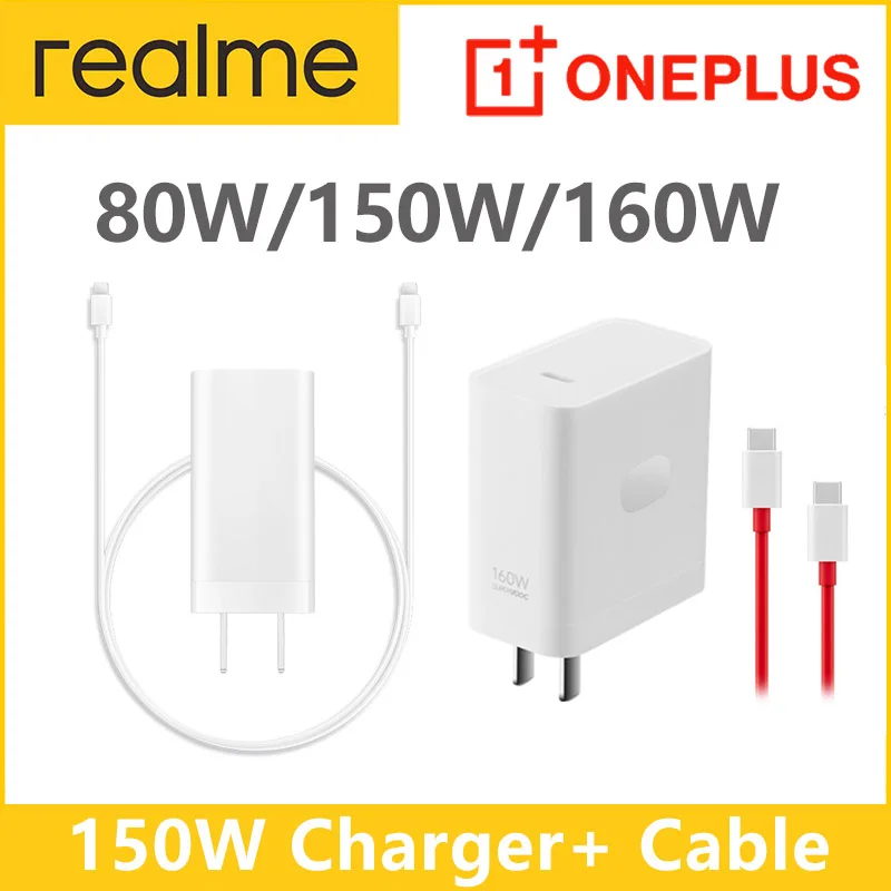 Original-Realme-Charger-150W-with-Type-C-Cable-Super-Dart-VOOC-Dash ...