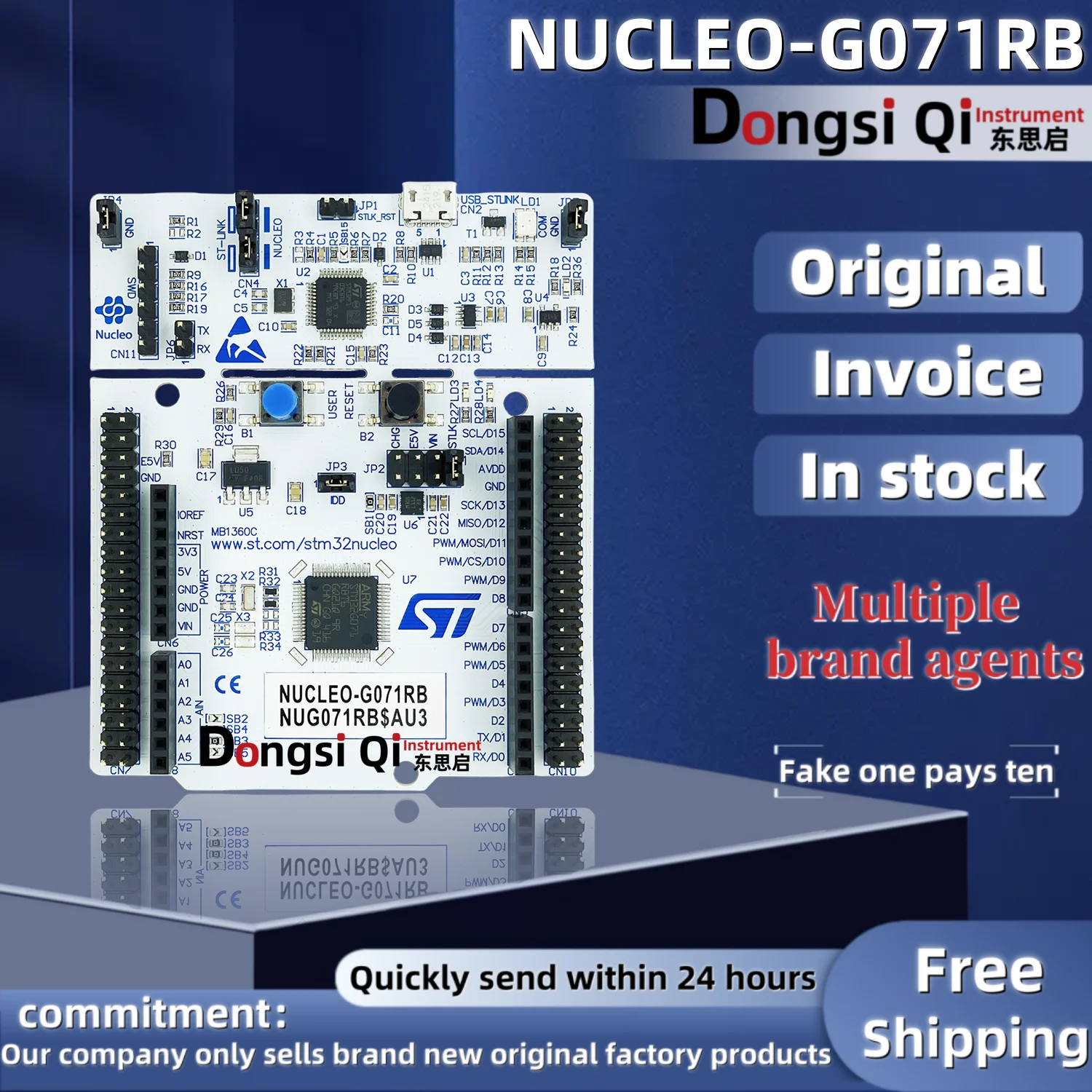 1 pièces/NUCLEO-G071RB uno carte de développement série G071 ultra ...