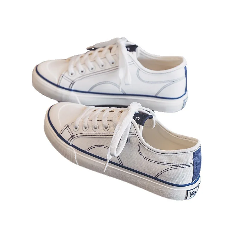 Canvas Sneakers | Canvas Shoes | Women's Vulcanize Shoes - Women White ...