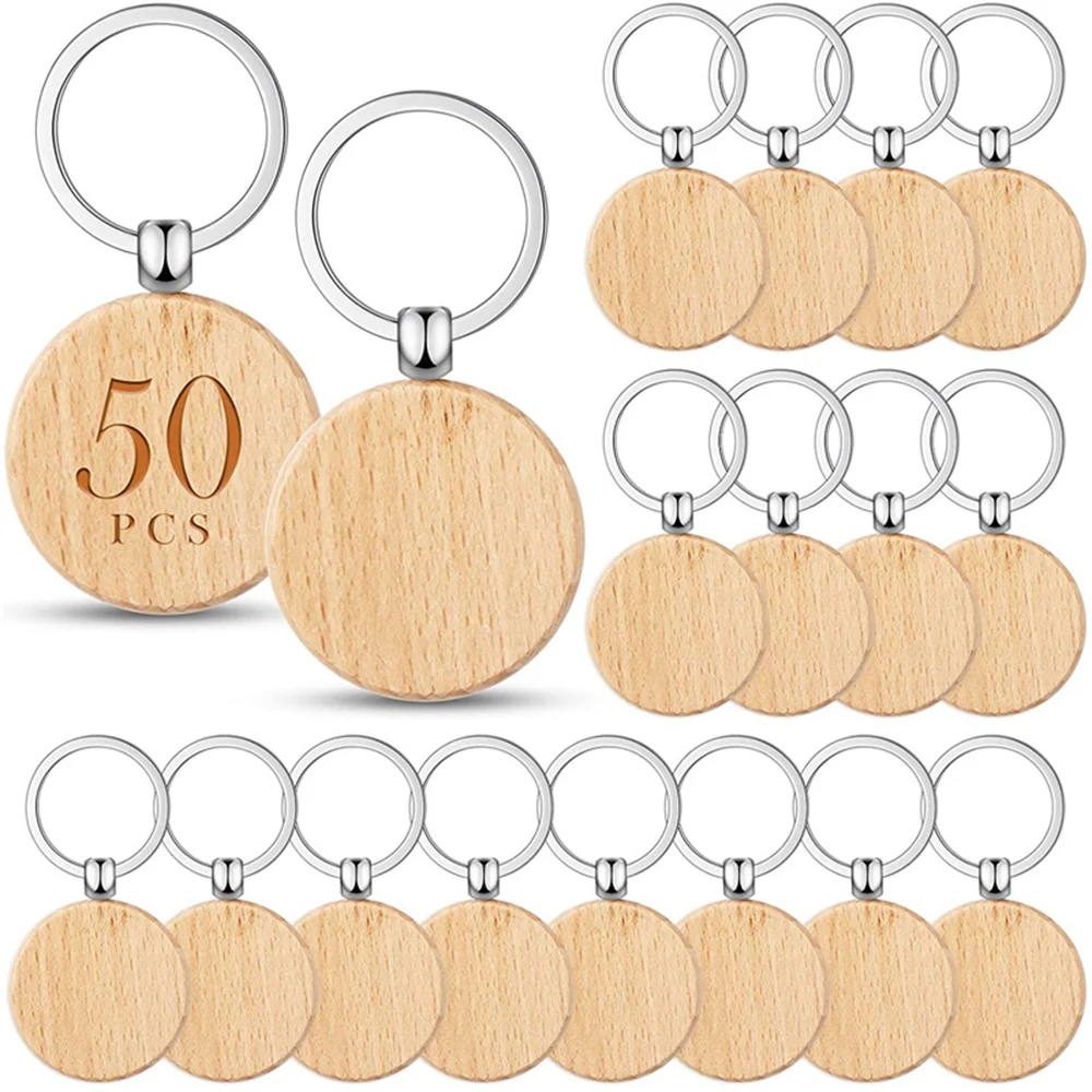 50Pcs-Round-Wooden-Key-Chains-Name-LOGO-Wood-Key-Chain-Tags-Paint ...