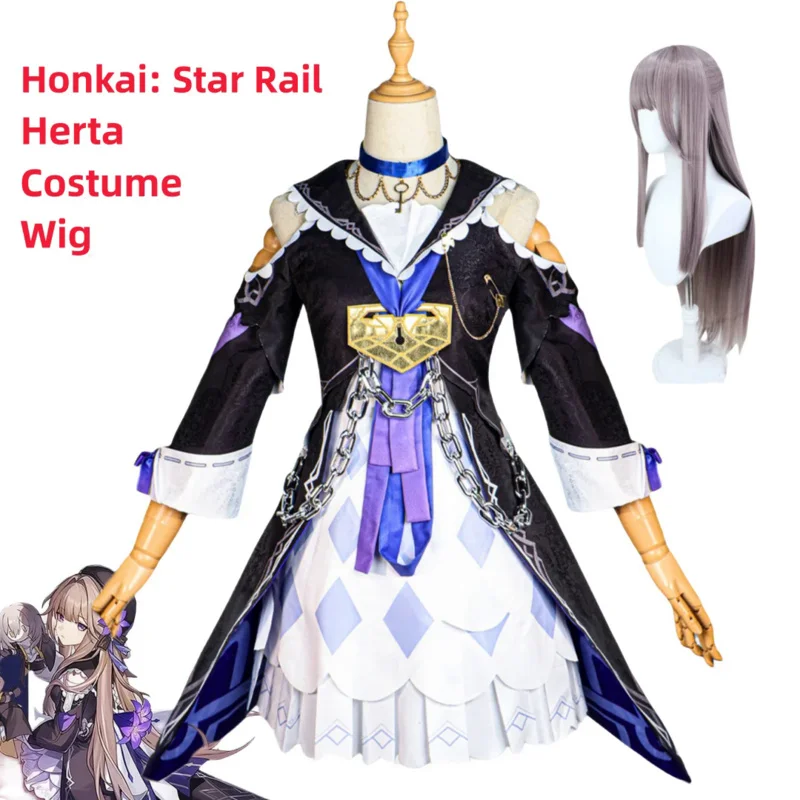Game-Honkai-Star-Rail-Herta-Cosplay-Costume-Halloween-Carnival-Party ...