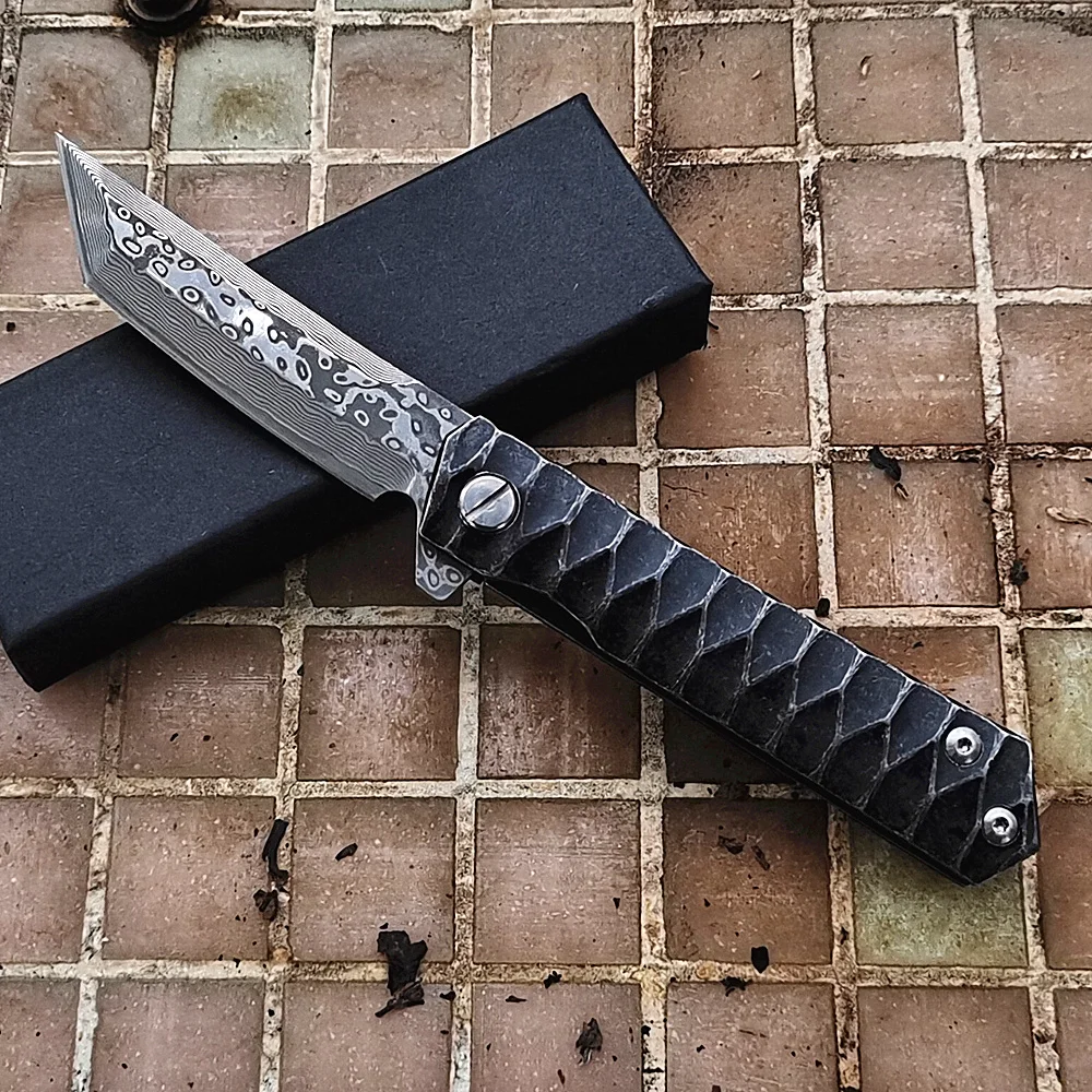 JUFULE-New-Kwaiken-Vg10-Core-Damascus-Blade-Bearing-Steel-Handle ...