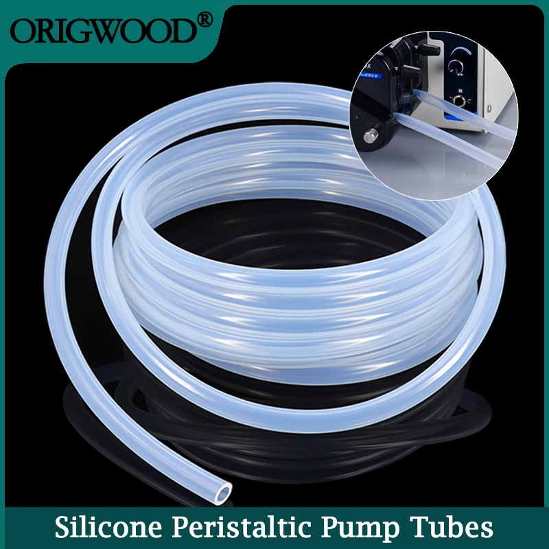 1~10m Food Grade Silicone Peristaltic Pump Tube Transparent ID 0.5~ 25 ...