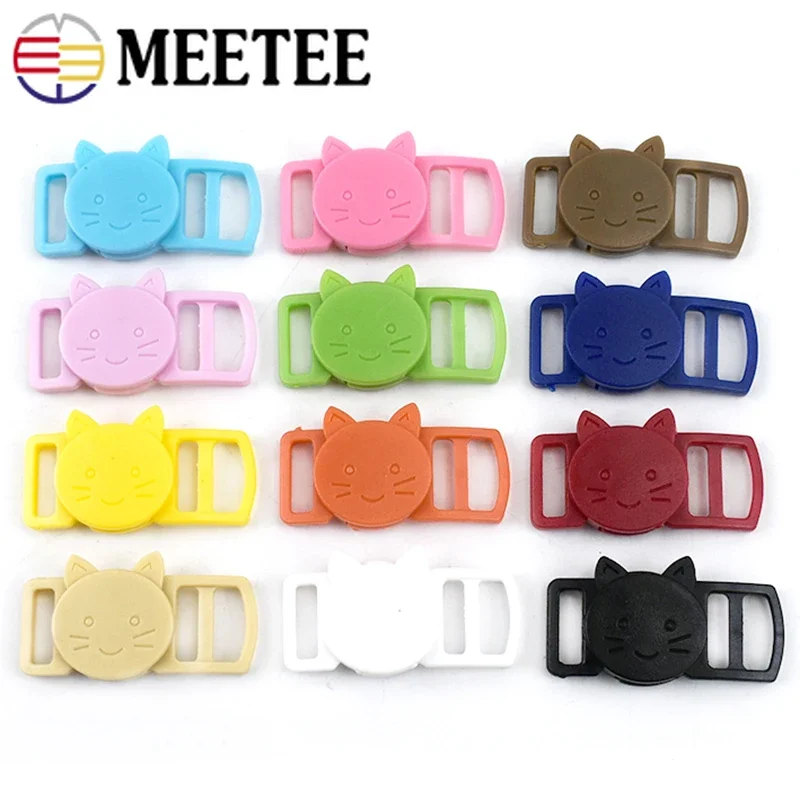 50-100Pcs-Meetee-10mm-Plastic-Quick-Side-Release-Buckle-Safty-Breakaway-Adjust-Clasp-Cat-Dog ...