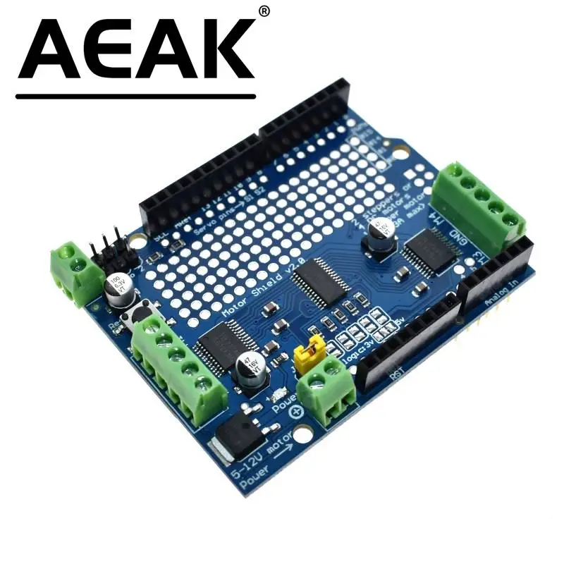 Mosfet Stepper Motor Para Robô Arduino Servo Driver Shield V2 L293d Iic ...