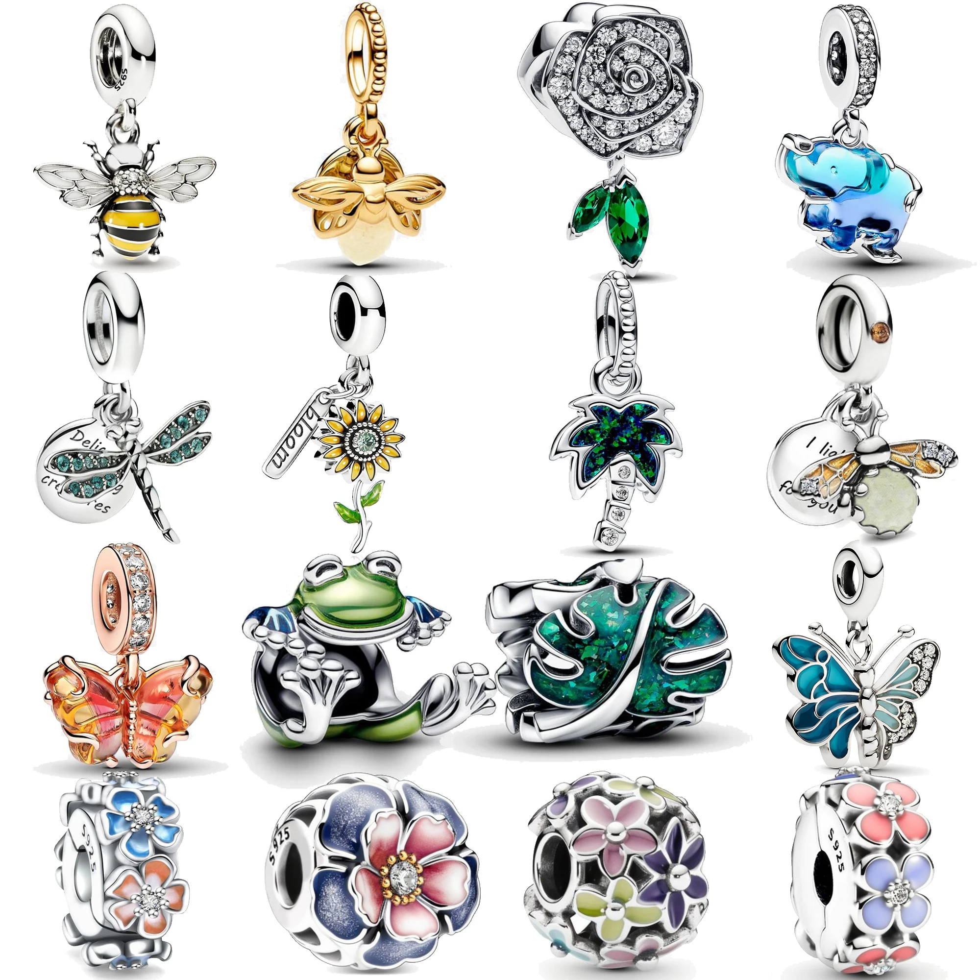 Charme-de-tournesol-d-quation-de-luciole-d-argent-pour-les-femmes ...