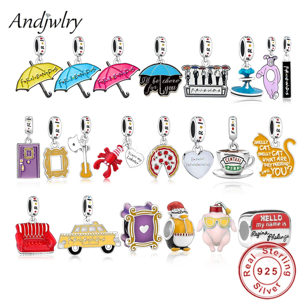 Charm Friends Silver 925 | Series Friends Silver Charm | Friends Charm Original - Fit - Aliexpress