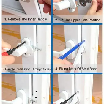 Window Support Wind Hook Latches Stainless Steel Limiter Latch Wind ...