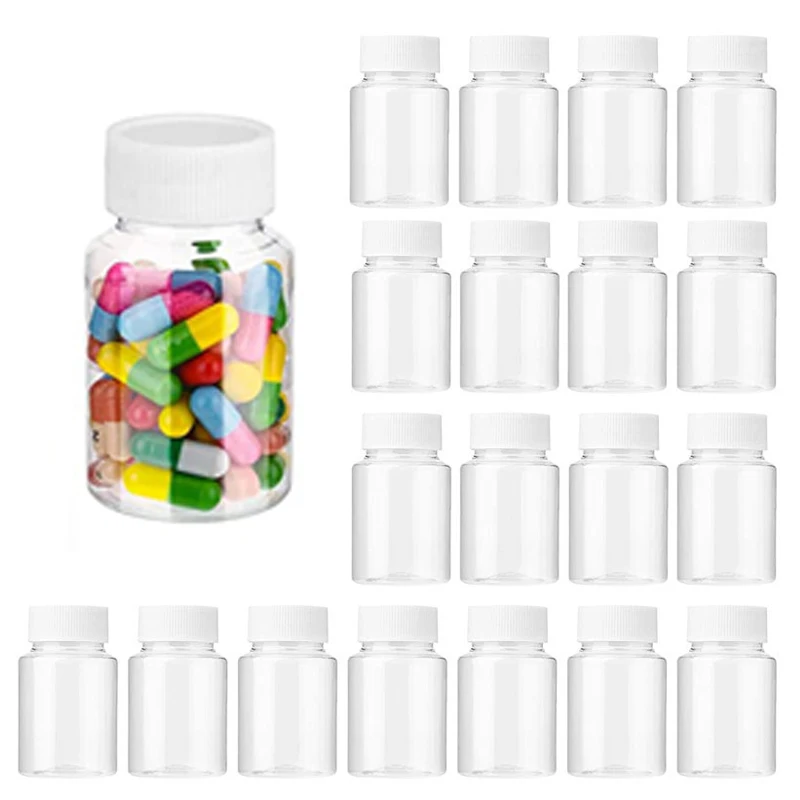 10-Uds-Botellas-de-pl-stico-para-pastillas-de-15ml-100ml-dispensador-de ...