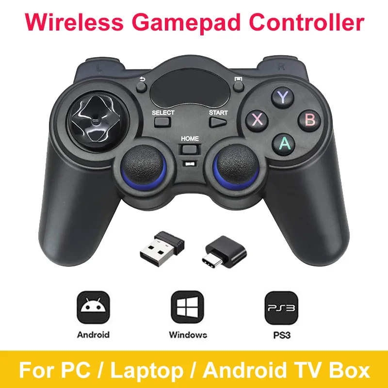 Wireless-Gamepad-Controller-for-PC-Laptop-2-4G-Game-Joystick-Joypad-for ...