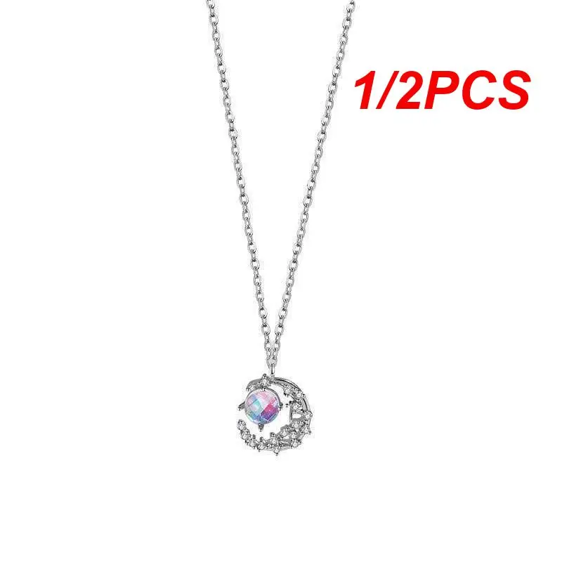 1-2PCS-Moon-Clavicular-Chain-Not-Easily-Oxidized-Gift-Fashion-Jewelry ...