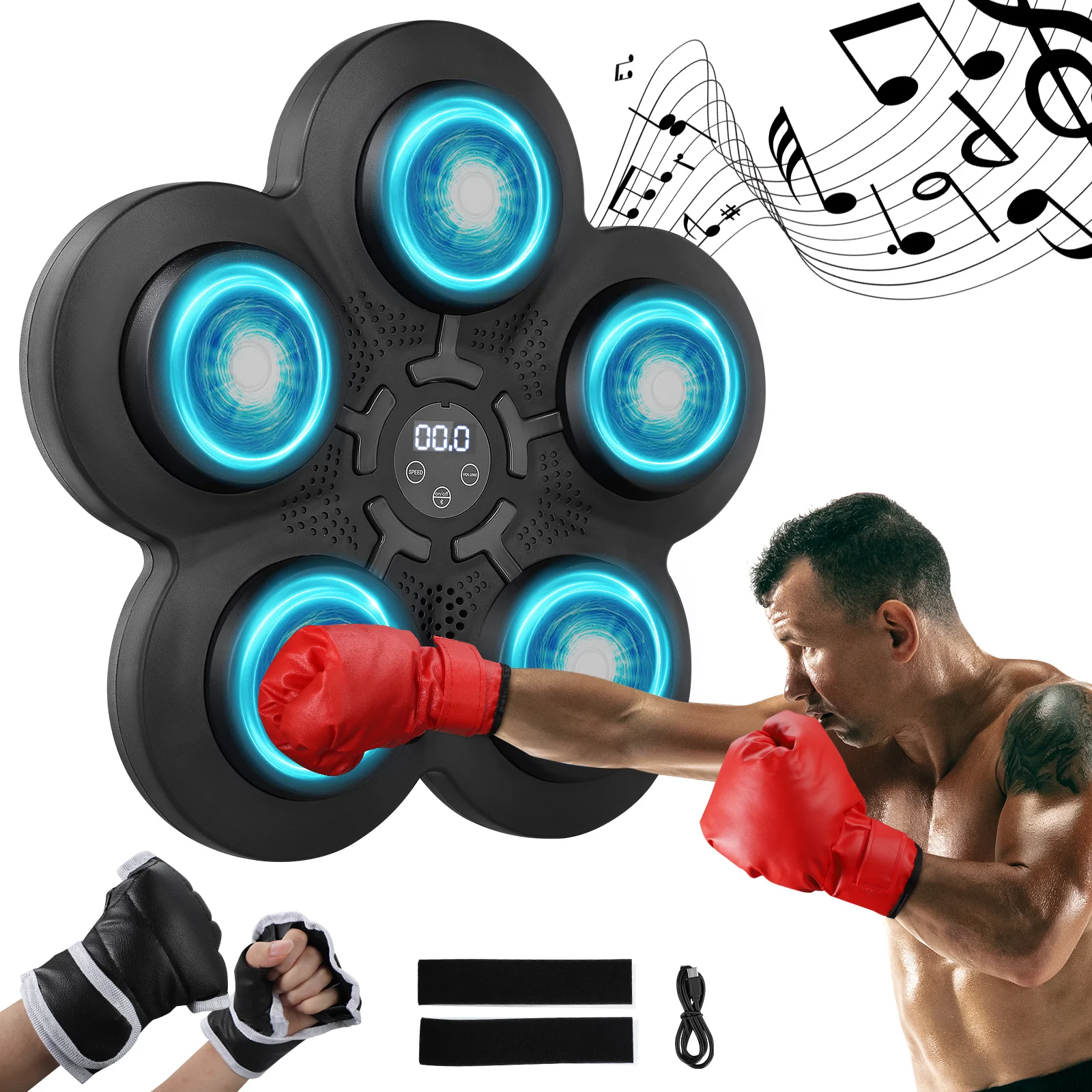 Music-Boxing-Machine-Music-Electronic-Boxing-Wall-Target-Boxing-Machine ...