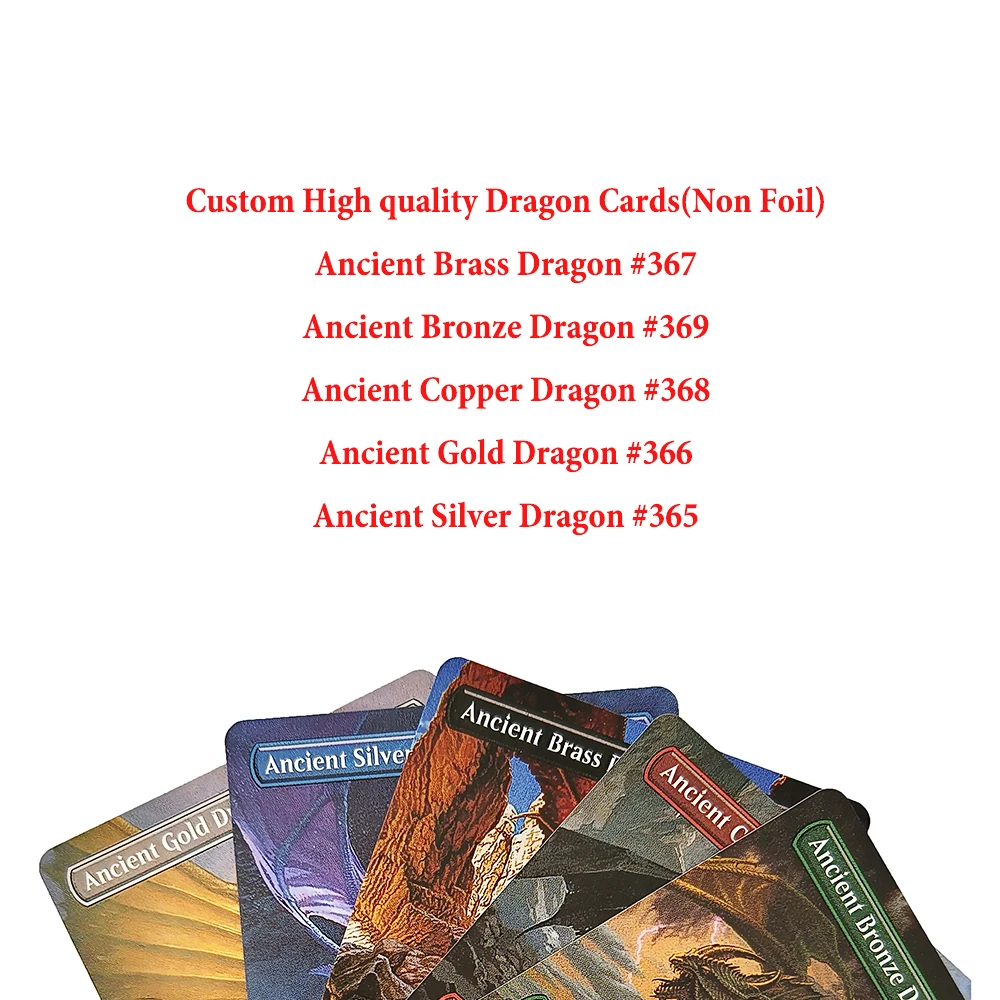 Professional Customized and Proxy Hight Quality Non Foil Dragon Cards ...