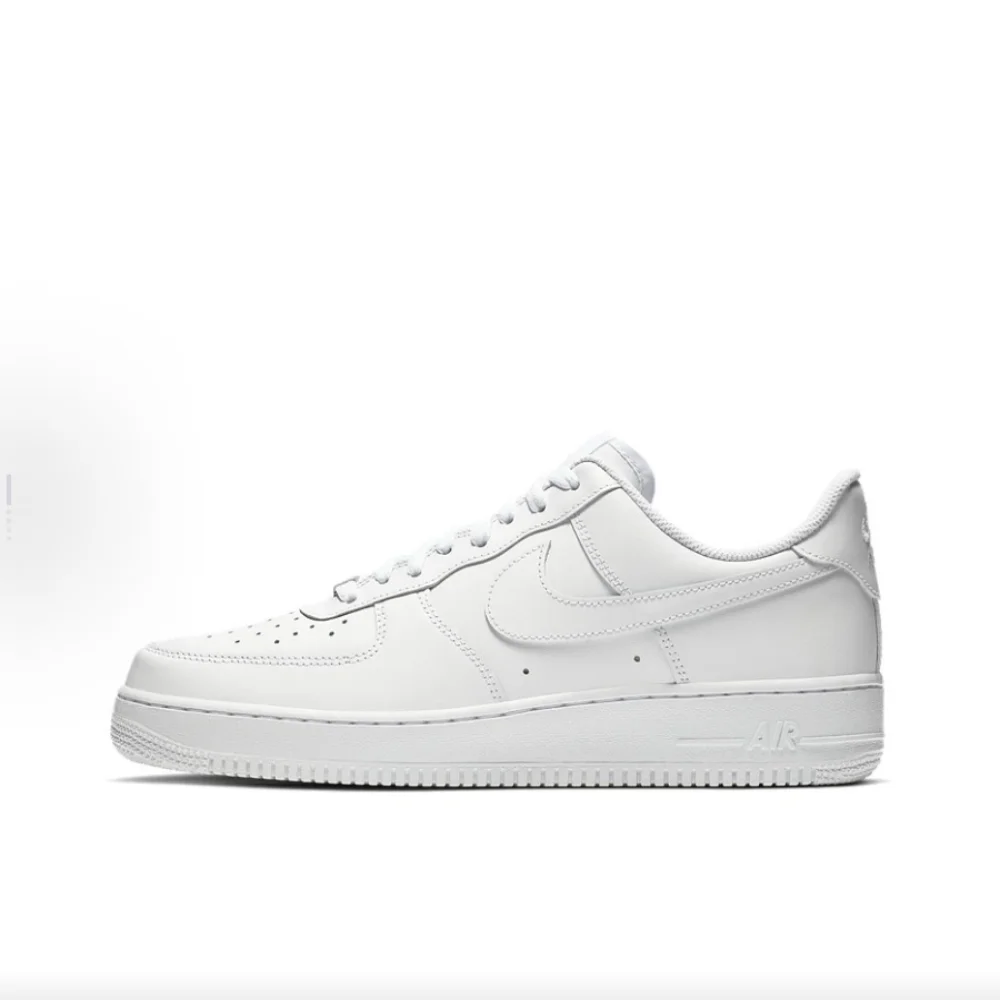 Nike Air Force 1 AF1 All-White Unisex Low-Top Casual Skate Shoes CW2288 ...