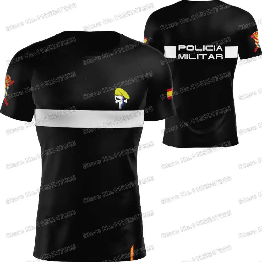 2023 Spain UME Military Police T Shirt Spanish Military Outdoor Tech ...