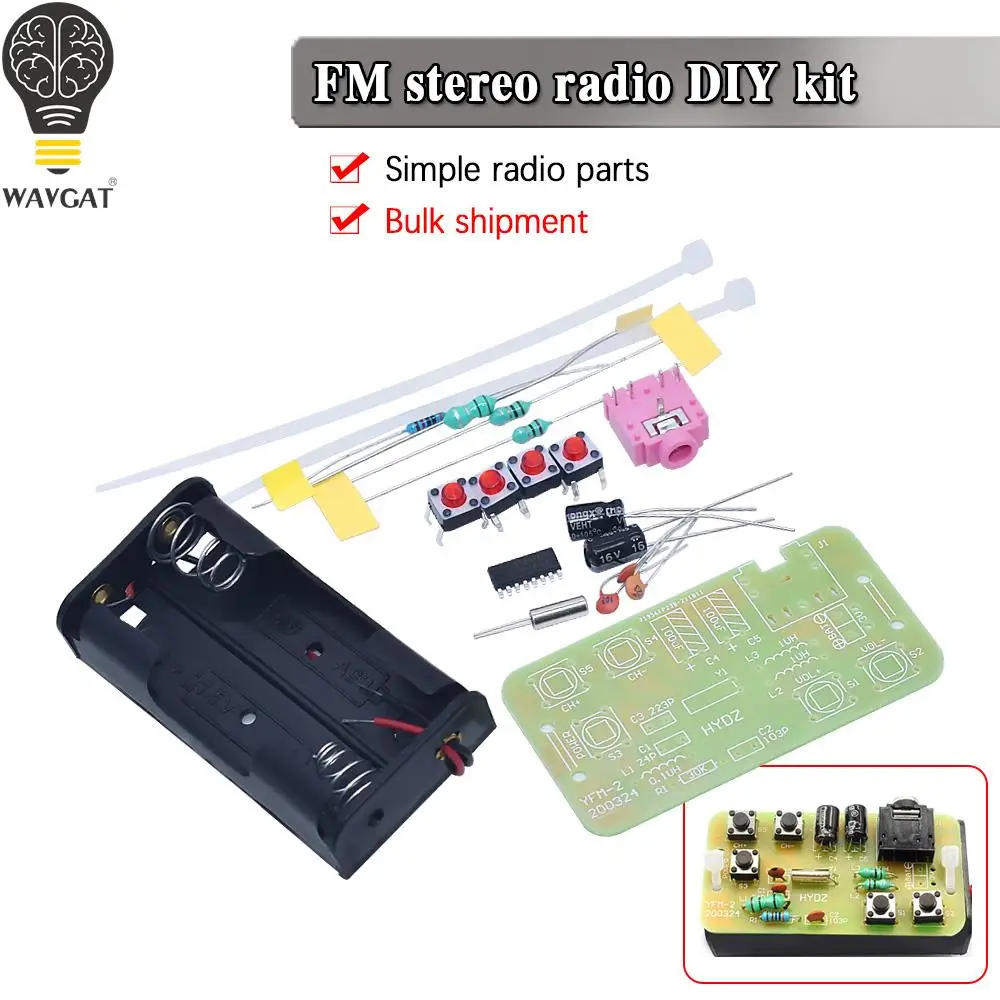 FM-Stereo-Radio-DIY-Kit-Wireless-FM-Radio-Transmitter-and-Receiver ...