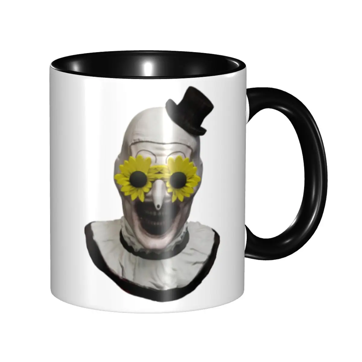 Sunflower-Glasses-Art-The-Clown-Coffee-Mug-Kawaii-Terrifier-Movie-Tea ...